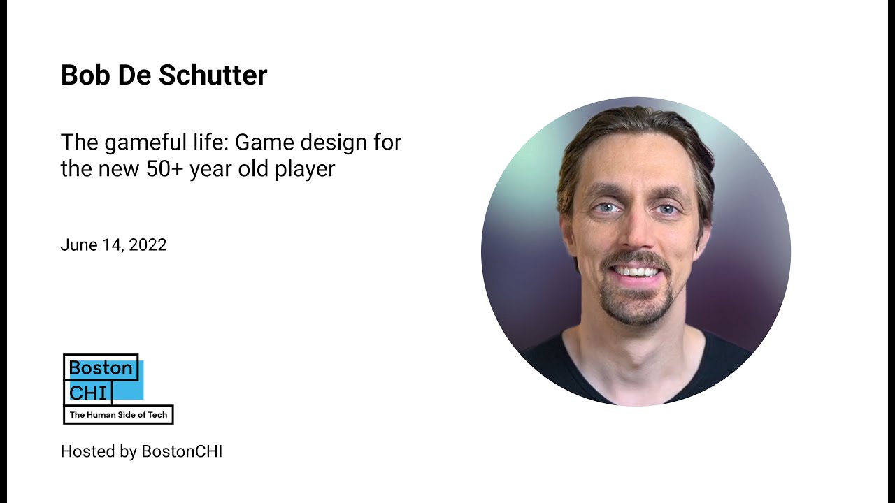 Bob De Schutter: The Gameful Life - YouTube