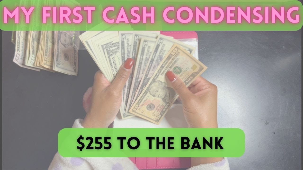 MY FIRST CASH CONDENSING | $255 | LATE NIGHT CASH STUFFING ...