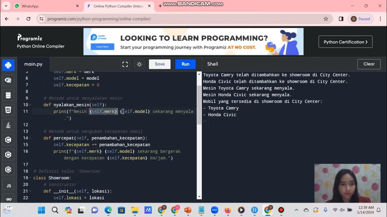 Pengenalan dan Pembuatan Obyek ( Constructor, pembuatan dan penggunaan objek pada class lain ...