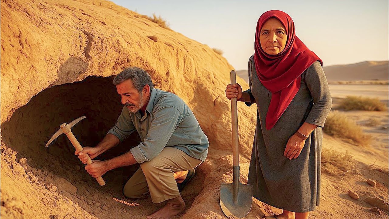 Started Digging a Desert Cave Shelter | Primitive Survival - YouTube