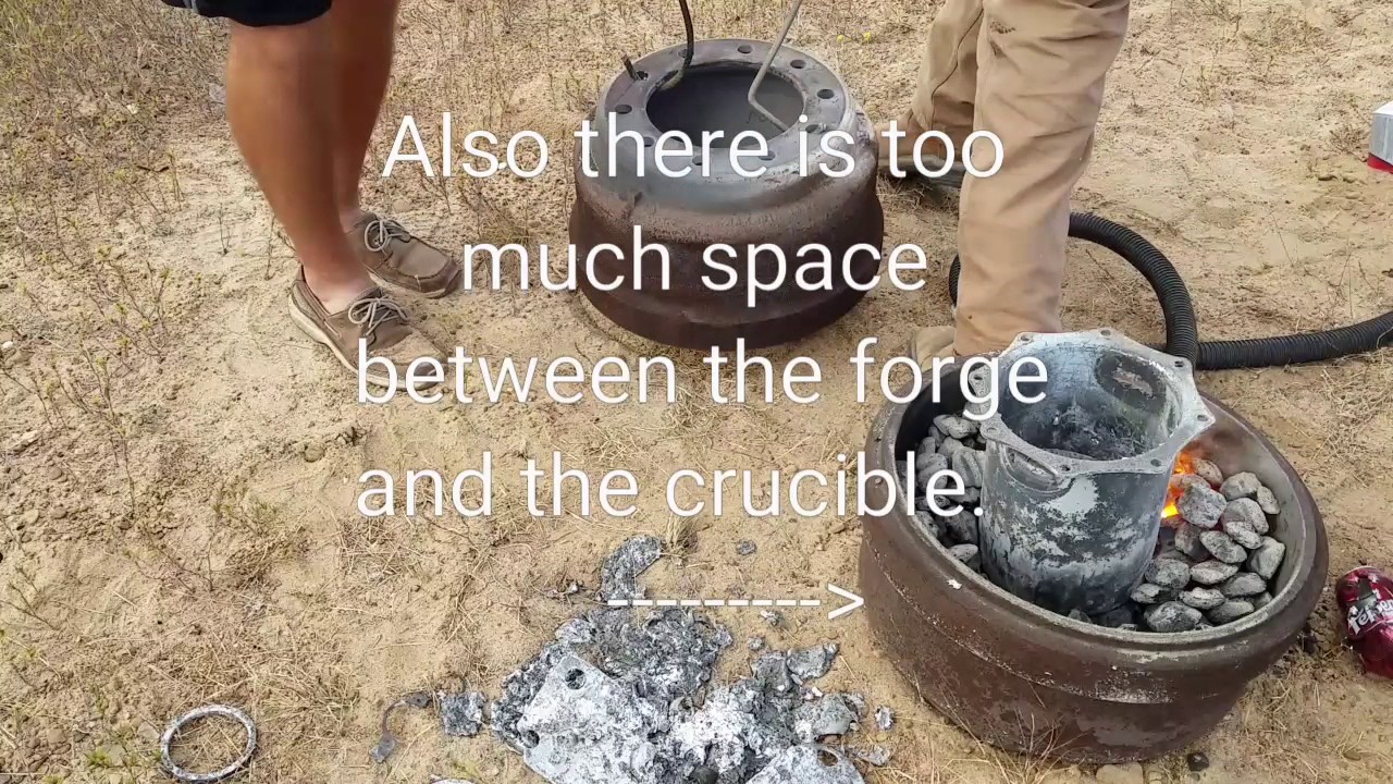 First time melting aluminum and pouring an ant nest. - YouTube