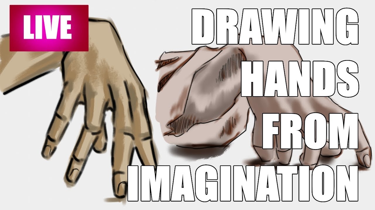 DRAWING HANDS from PHOTOGRAPHY | LIVE DRAWING SESSION | Digital Art ...