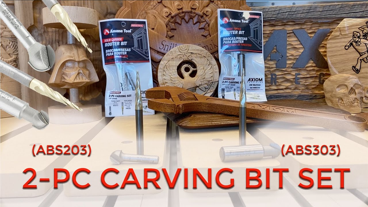 Axiom 2-PC Carving Bit Set (ABS203) & (ABS303) - YouTube