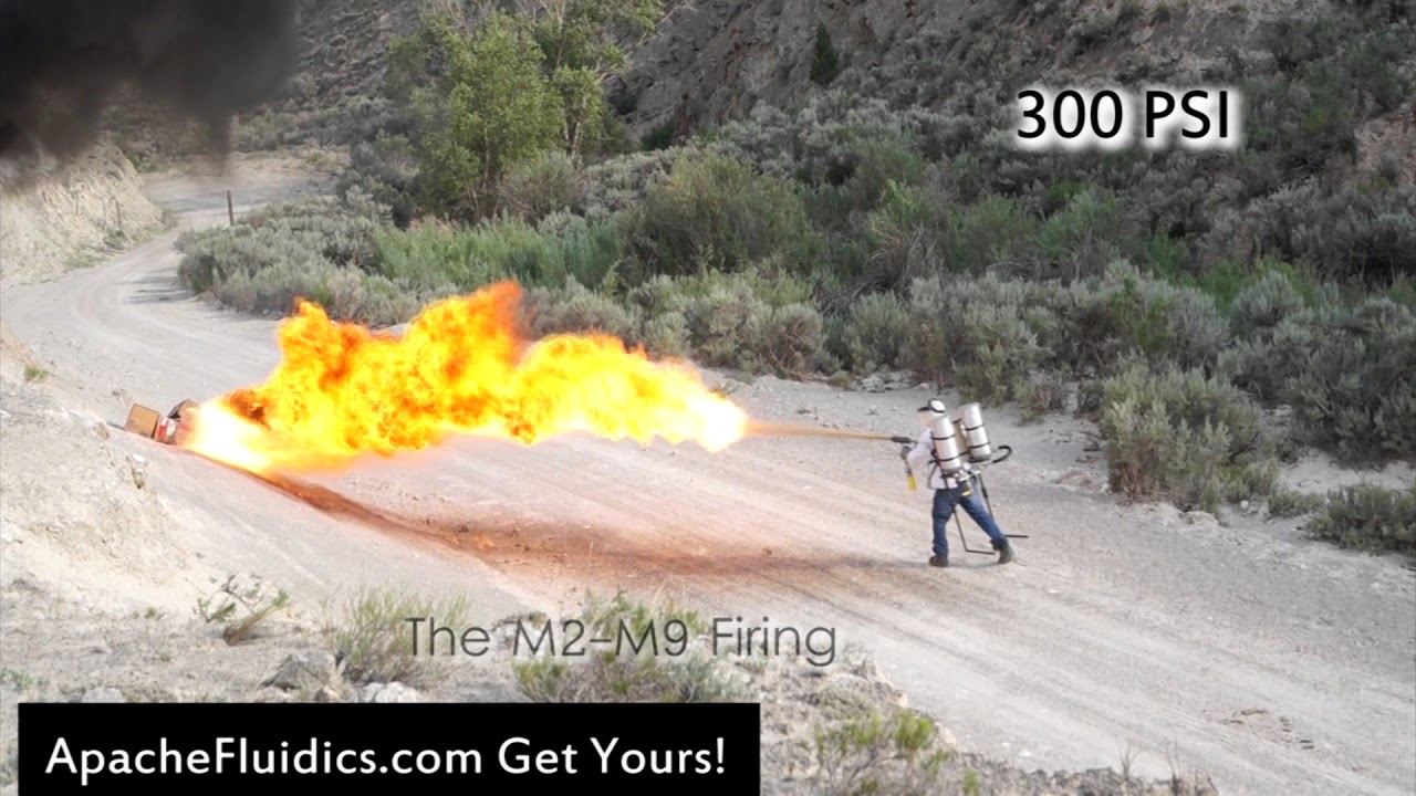 What's the MOST POWERFUL FLAMETHROWER IN THE WORLD?? - YouTube