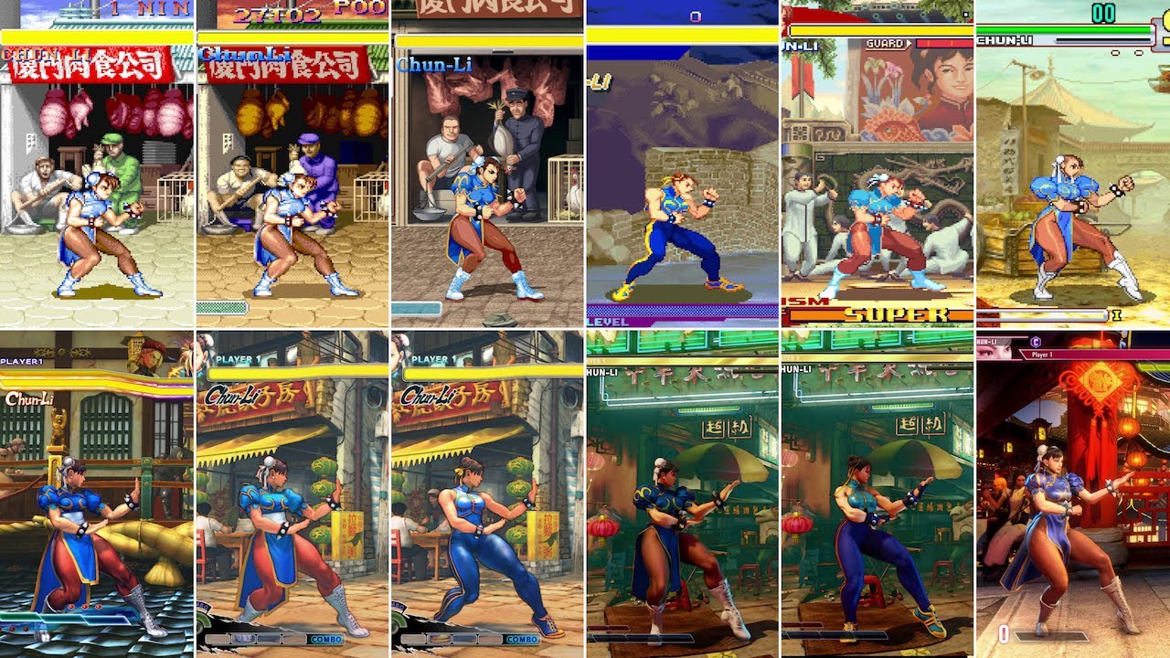 Chun-Li Models Evolution - YouTube