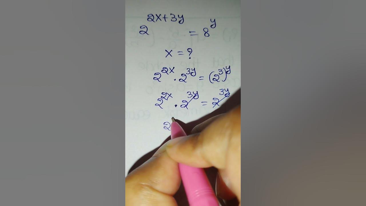 Exponential equation#mathematics #math#education#maths#mathstricks #matheducation#tricks# ...