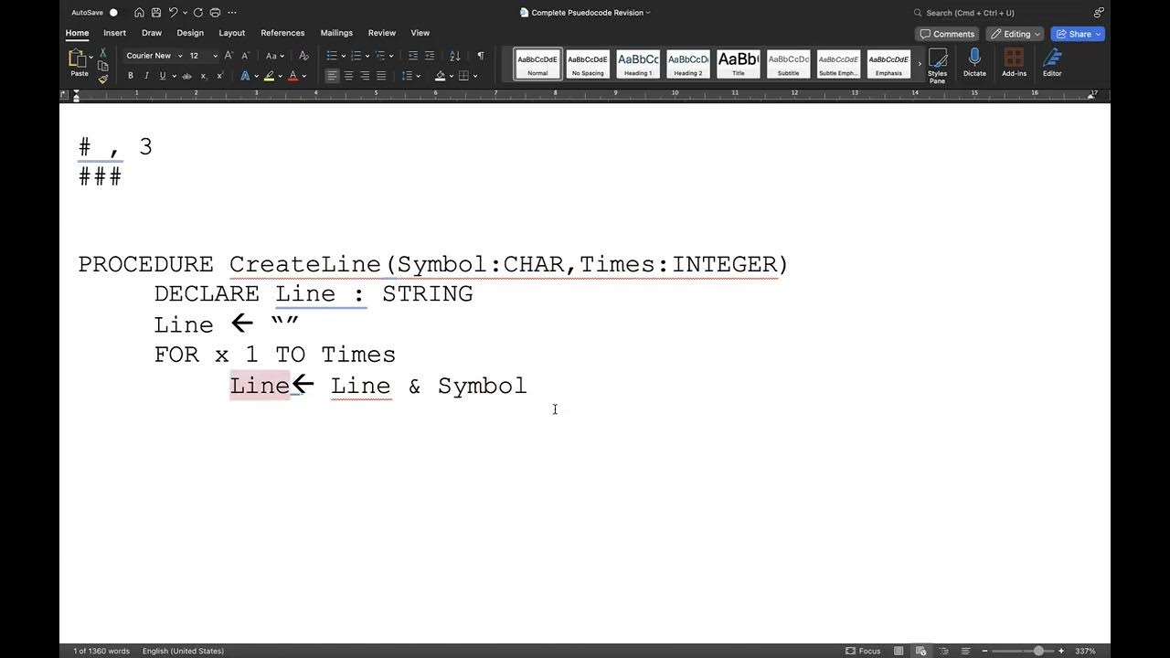 AS Paper 2 Pseudocode Revision Part 9 - YouTube