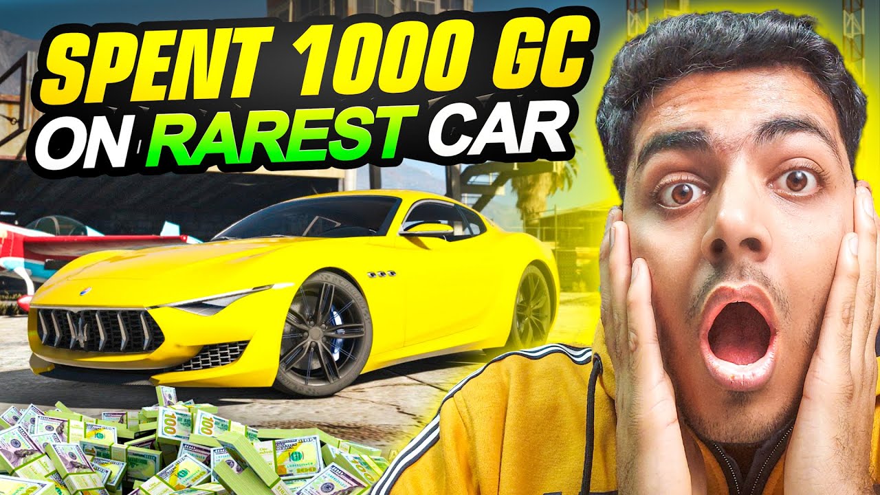 I Spent 1000 GC To Get The RAREST Car Of GTA 5 | GTA 5 Grand RP #50 ...