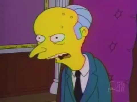 The Simpsons - Dinner With The Burns - YouTube