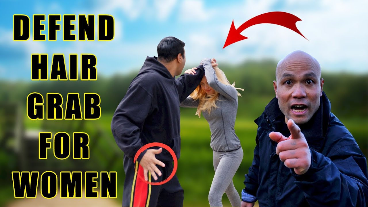 Defend Against The Hair Grab For Women Self Defence Youtube