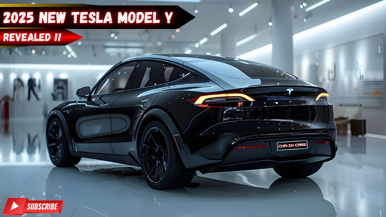 2025 Tesla Model Y REVEALED! All-New Design, Features, & More! - YouTube