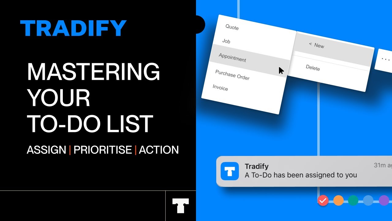 4 Easy Ways To Master the Tradify To-Do List - YouTube