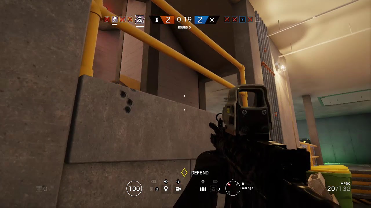 Tom Clancy's Rainbow Six Siege Headshot to end round - YouTube