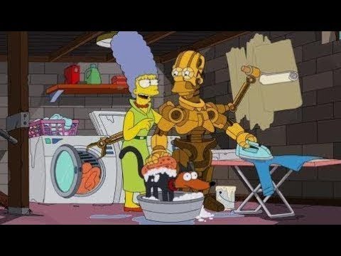 The Simpsons #68 Homer Robots intelligent - YouTube