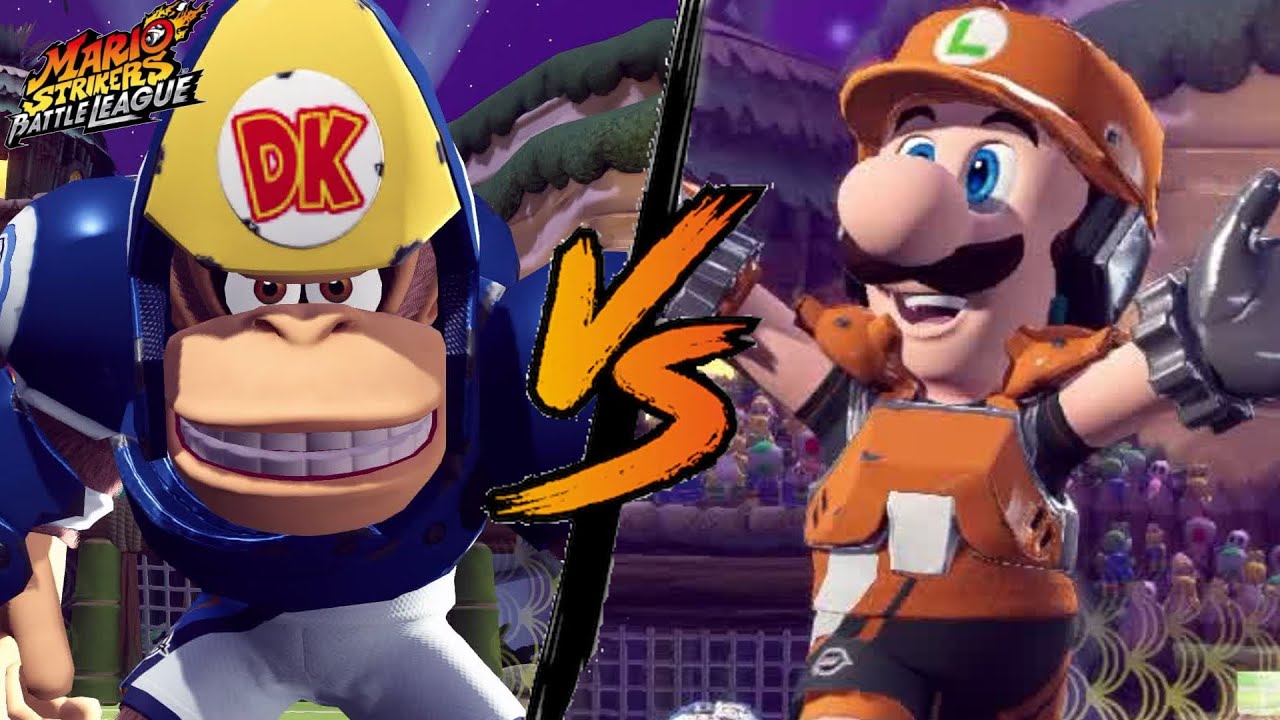 Mario Strikers Battle League #49 - Muscular Donkey Kong vs Cannon Luigi ...