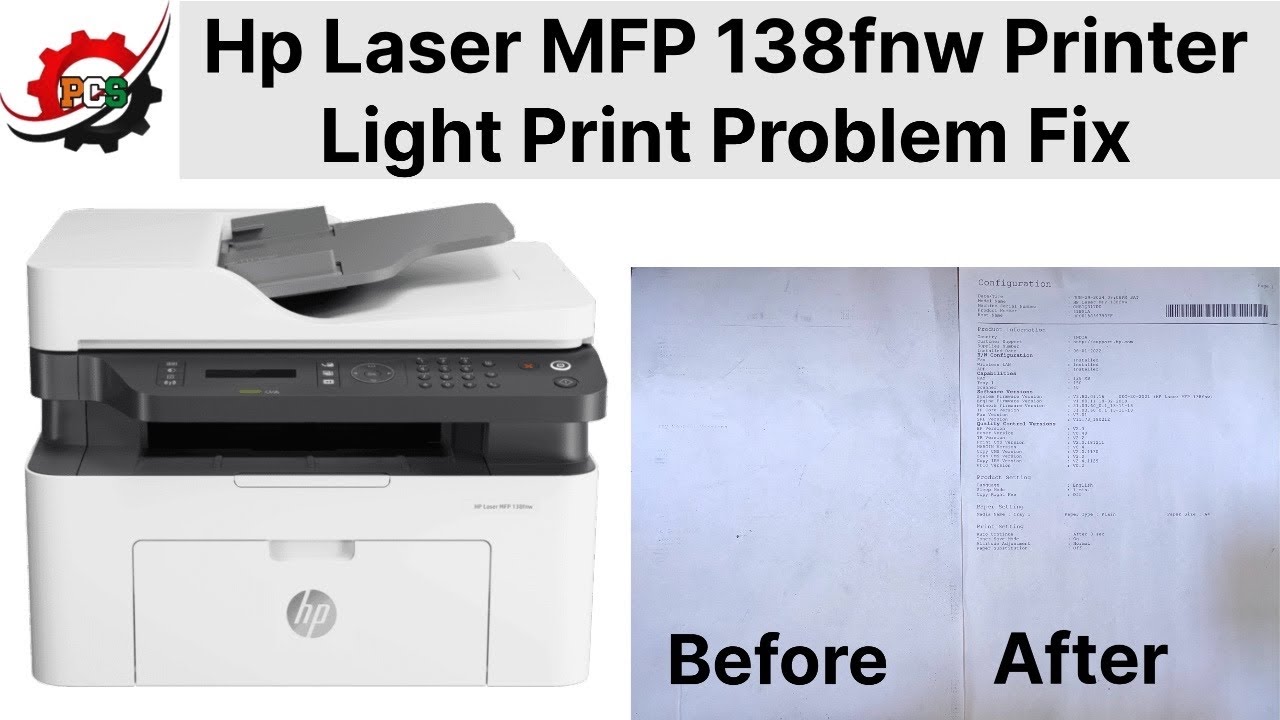 Light Printing Problem | Light Print on Laser Printer | Hp Laser 138fnw ...