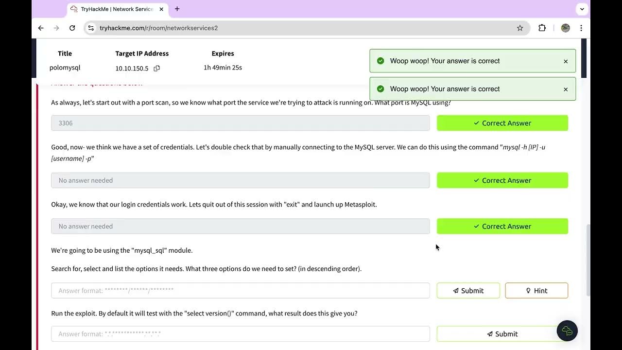 Network Services - 2 room | TryHackMe | MySQL - understanding, enumerating, exploiting - YouTube