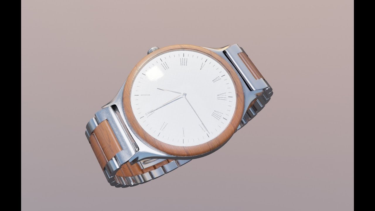 creating realistic texturing a watch in blender 2.8 - YouTube