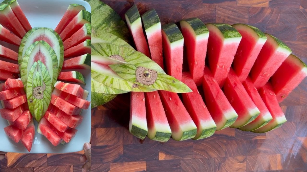 Watermelon Art: Babe in the Kitchen: Stunning Slices & Floral Designs | ASMR Cutting Session 🍉 ...