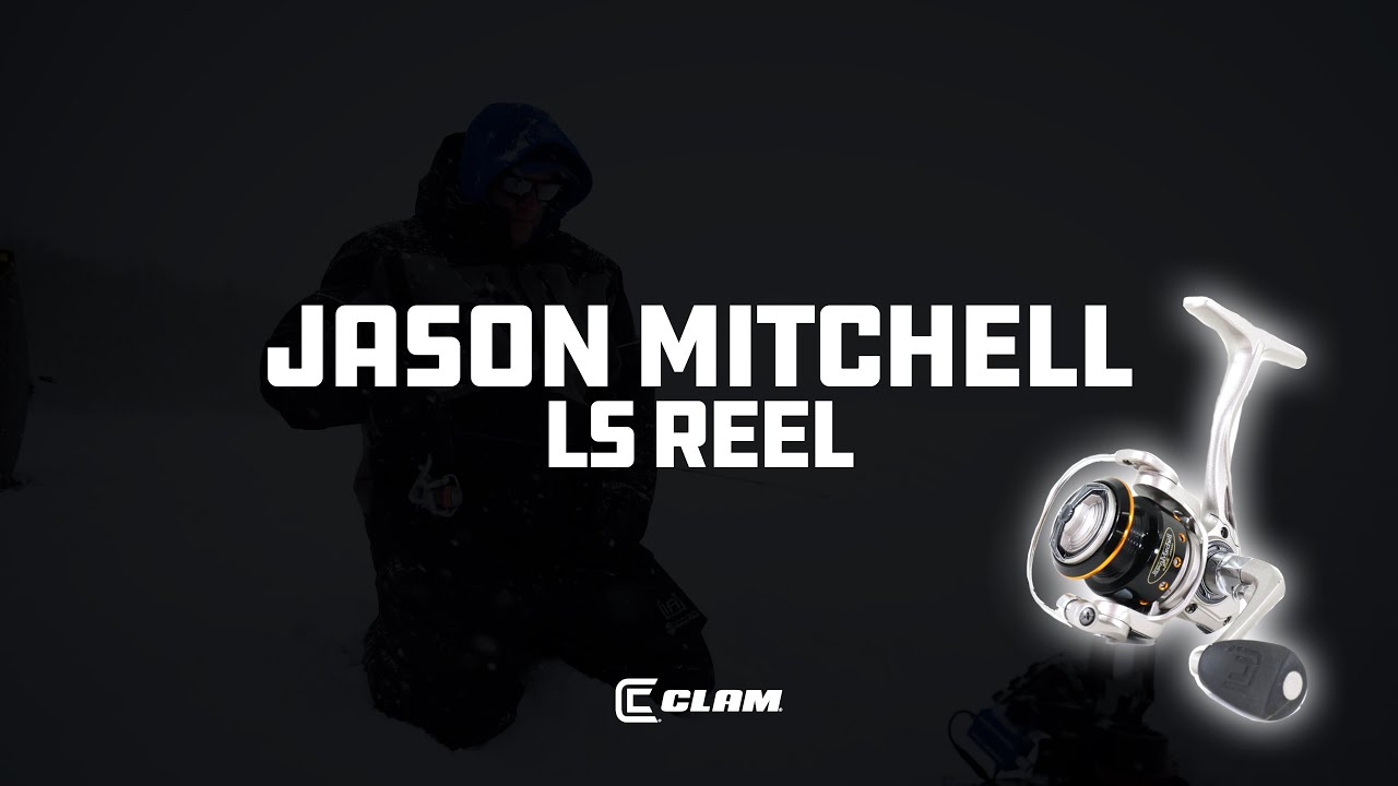 Clam JASON MITCHELL LS Ice Fishing Spinning Reel - YouTube