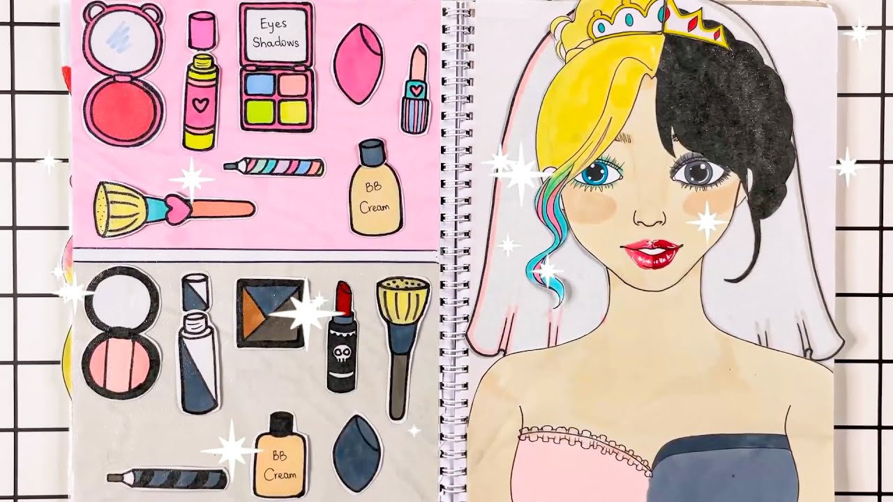 [🌈paper Diy🌈] Resep Rias Pengantin | Bride Make Up Recipe | ASMR DIY ...