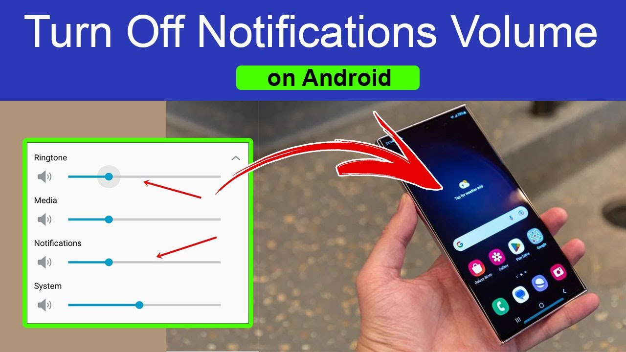 How to Turn Off Notifications Volume on Android Phone? - YouTube