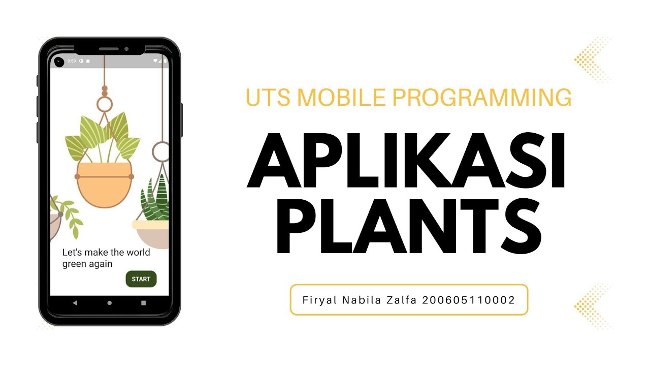 Aplikasi Plants menggunakan Flutter | UTS Mobile Programming - YouTube