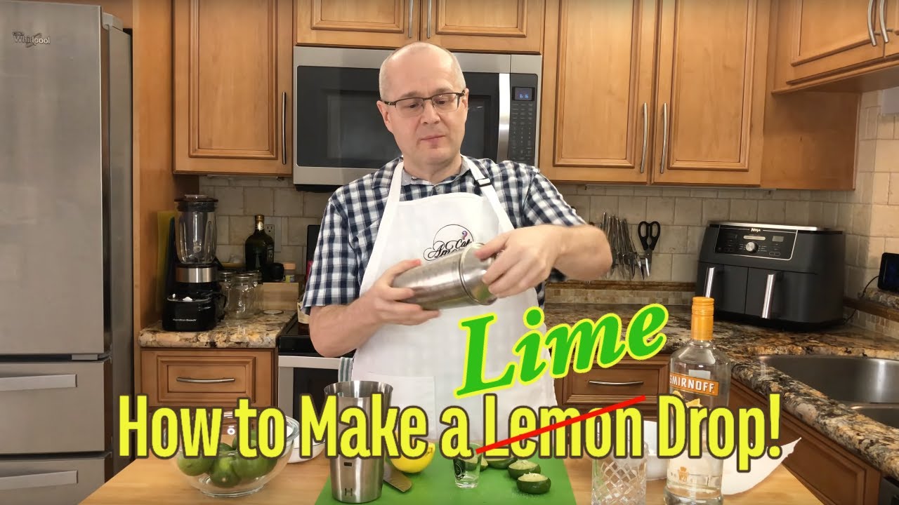 How to Make a Lime Drop Cocktail with Fresh Limes! Lemon Drop But with ...