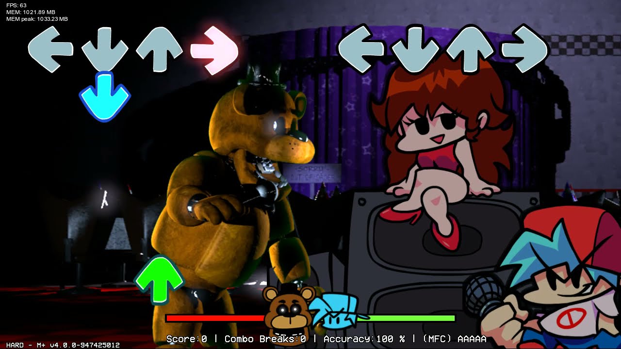 Friday Night Funkin Vs. Freddy Fazbear Full Week - YouTube