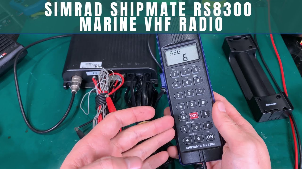 SIMRAD Shipmate RS 8300 Marine VHF Radio for boat / vessel - YouTube