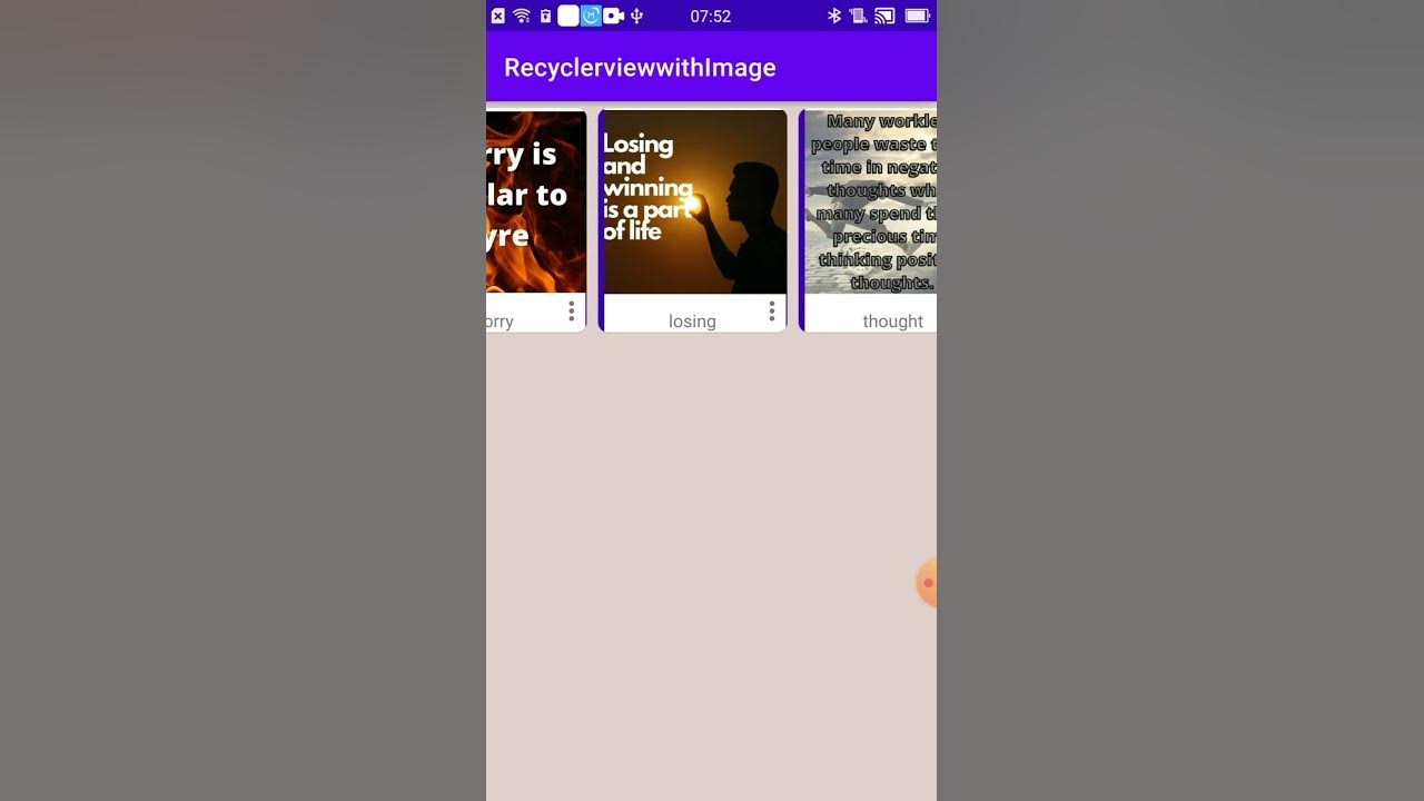 Android Studio demo | RecyclerView CRUD operation with Horizontal scroll view - YouTube