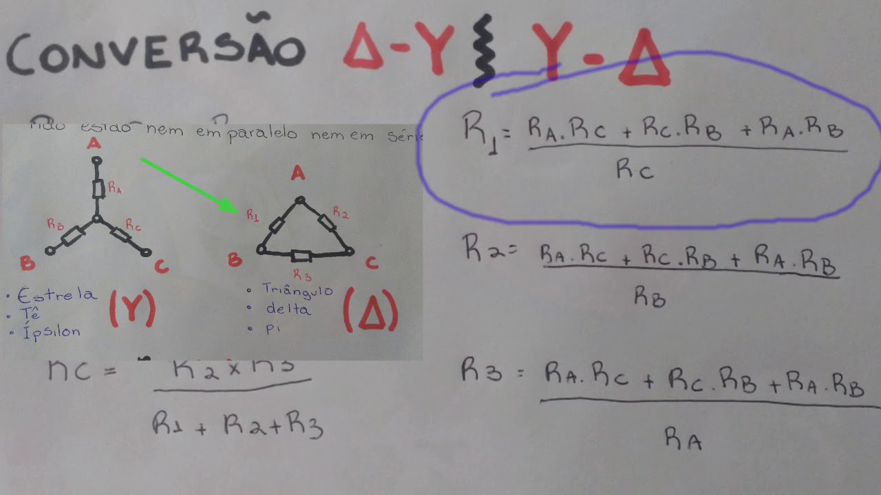 Transformação de Resistor - Delta/Estrela - YouTube