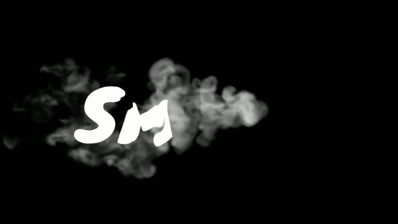 How to make smoke text animation video editing in kinemaster - YouTube
