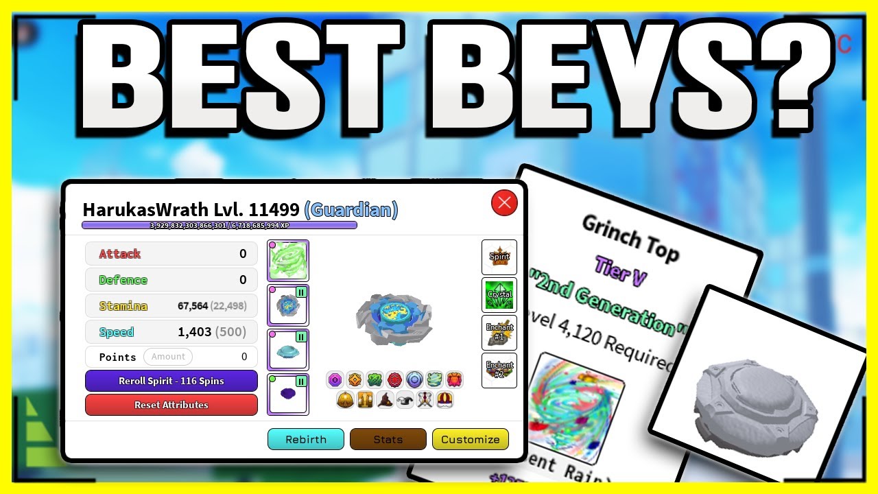 Bladers: Rebirth BEST META BUILDS To Buy! The Best Beys (Attack, Speed ...