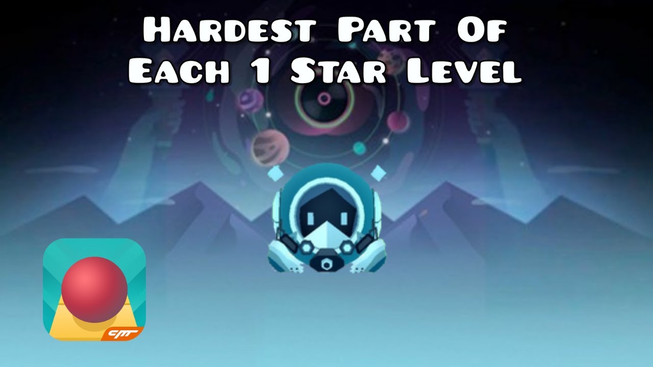 Hardest Part of Each 1 Star Level in Rolling Sky - YouTube