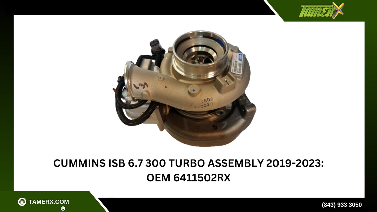 Cummins ISB 6.7 300 Turbo Assembly 2019-2023: OEM 6411502RX - YouTube
