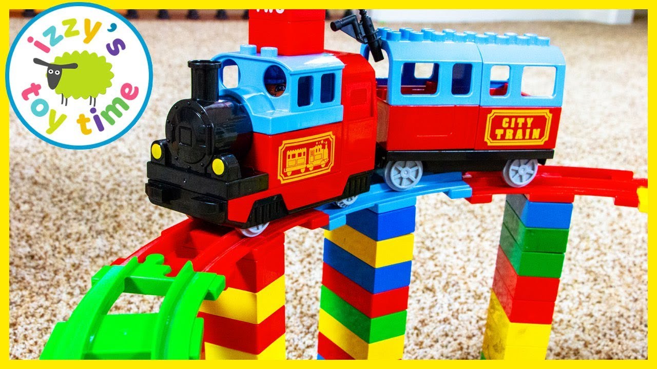 LEGO DUPLO MEGA BRIDGE! Fun Toy Trains ! - YouTube