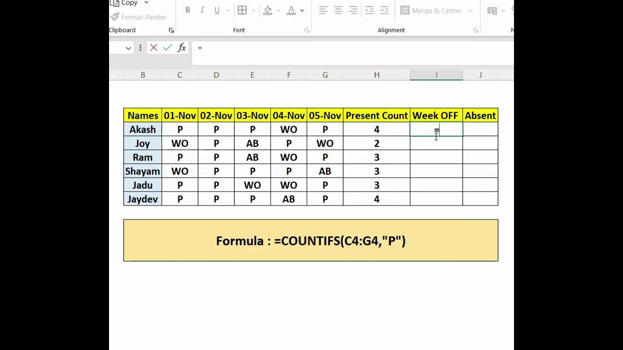 COUNTIF formula in Excel! 📊 Save time and boost your Daily productivity - YouTube