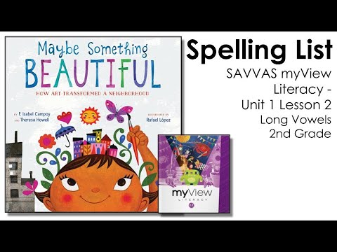 SAVVAS MyView Literacy Unit 1 Lesson 2 Spelling - 2nd Grade - YouTube
