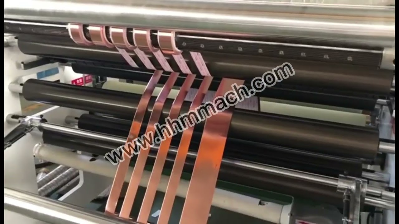 Copper foil slitting machine （+8615995593890）lucia@hhmmach.com - YouTube