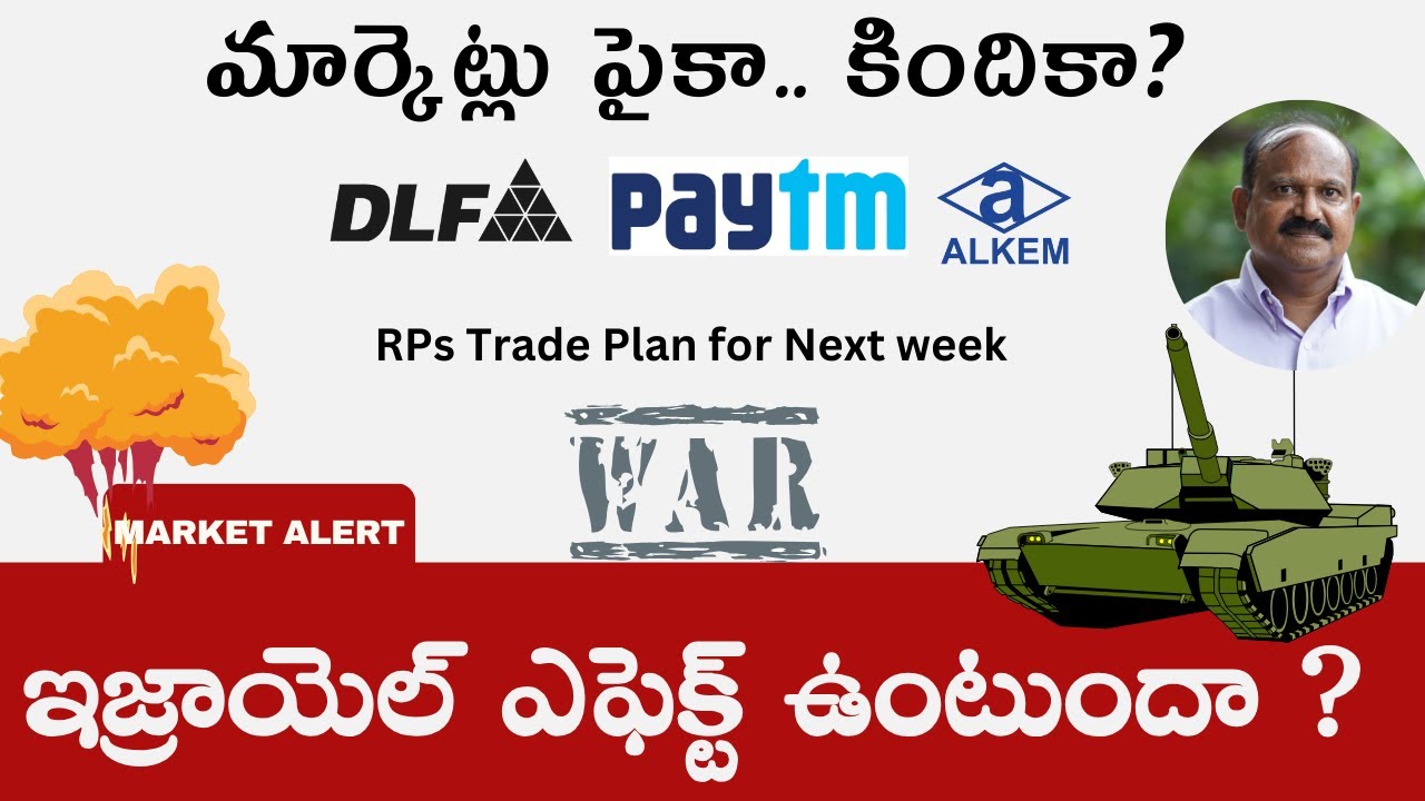 గ్యాప్ అప్ ఓపెనింగ్ ఉంటుందా ? యుద్ధభయాలా? DLFలో అద్భుత బ్రేకవుట్! PAYTM ...