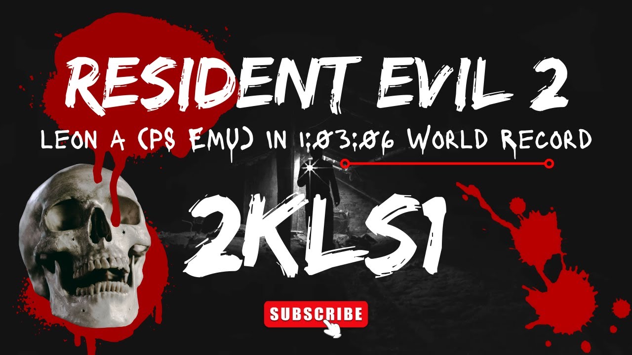 WORLD RECORD x RESIDENT EVIL 2 (1998) x LEON A x (PS EMU) IN 1:03:06 # ...