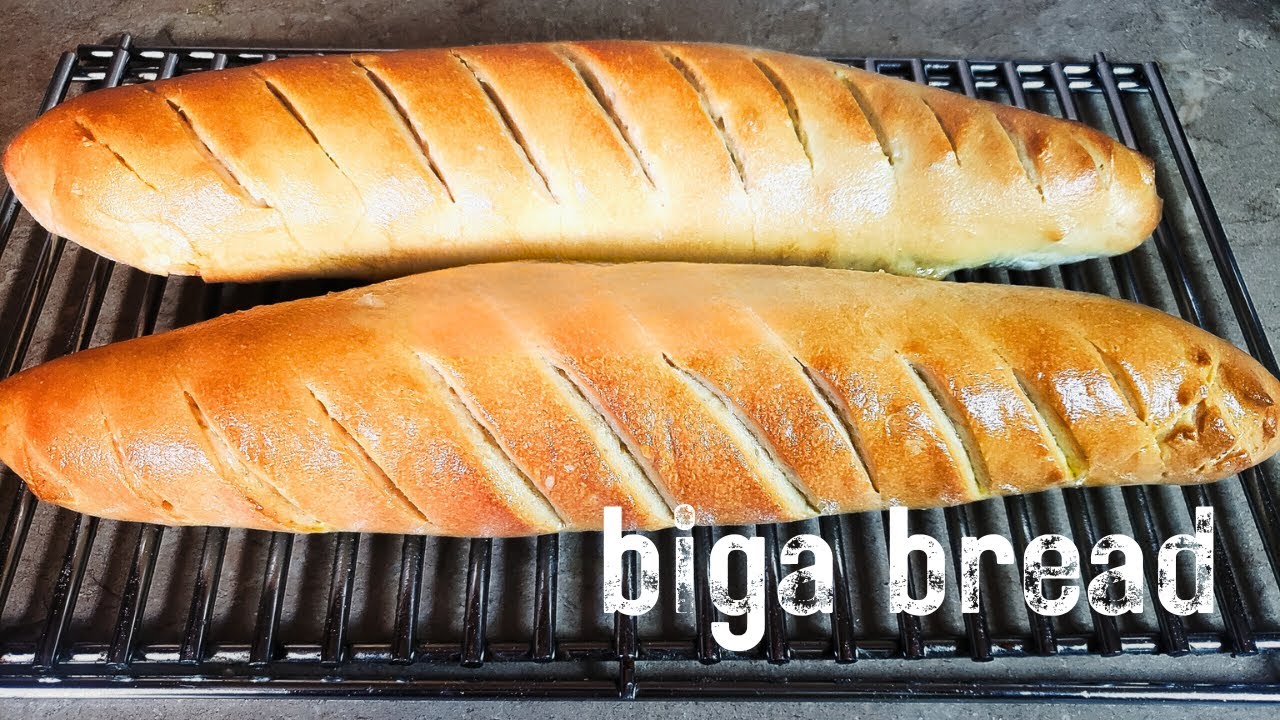 BREAD MAKING w/ BIGA preferment method no SUGAR no BUTTER no MILK no ...