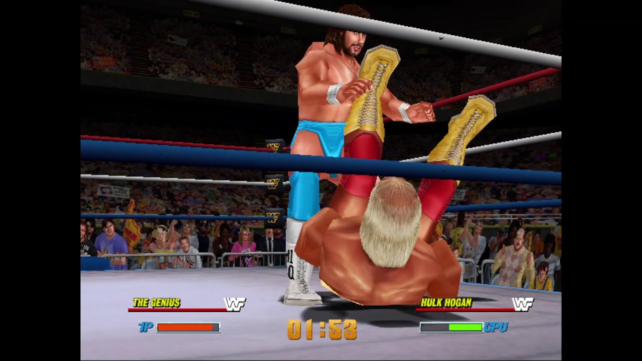 Hulk Hogan vs The Genius - WWF Legends Challenge 64 - YouTube