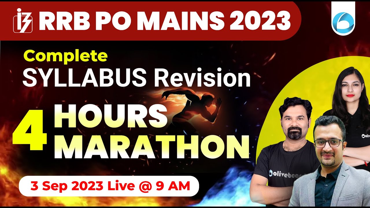 RRB PO MAINS 2023 Marathon | Complete Syllabus Revision of RRB PO Mains ...
