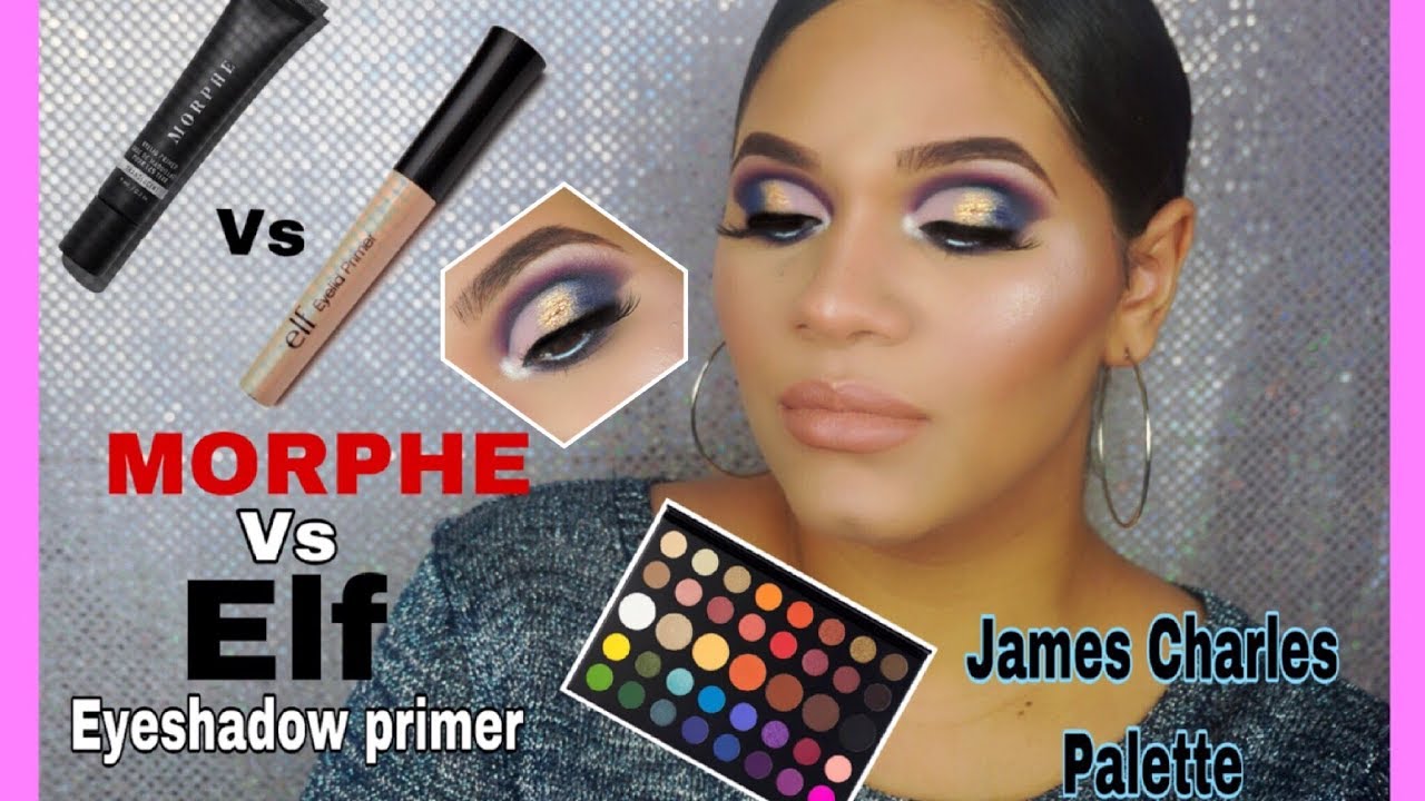 Morphe vs Elf Eyeshadow primer | Colorful But Glamorous Holiday Makeup ...