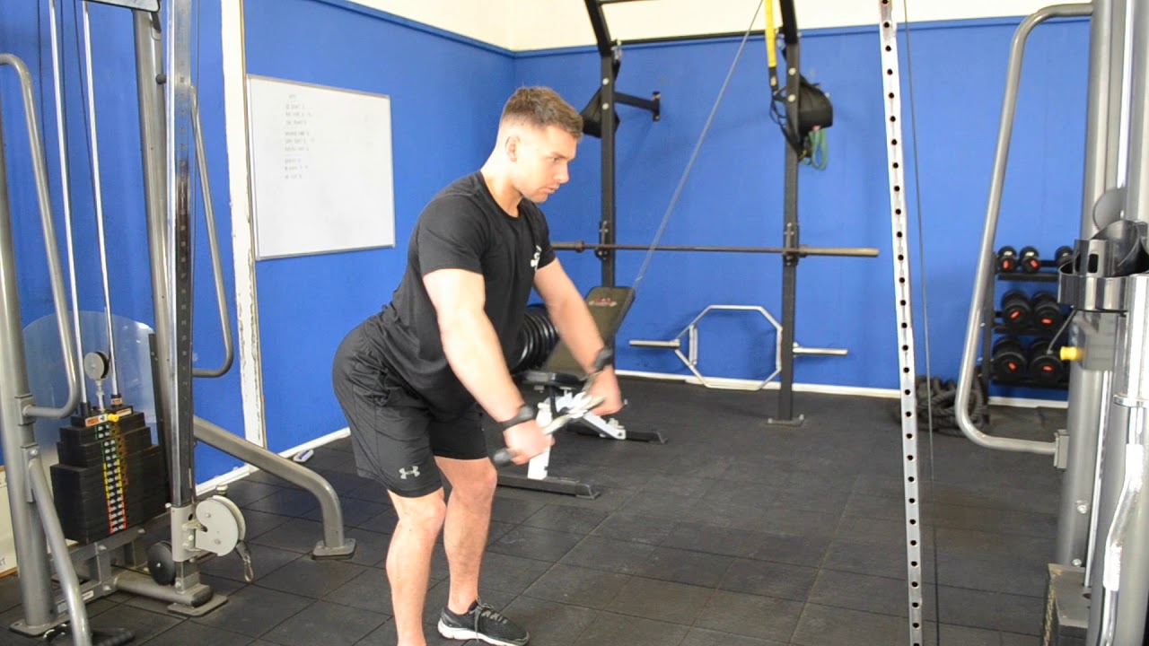 LAT CABLE PUSH DOWN - YouTube