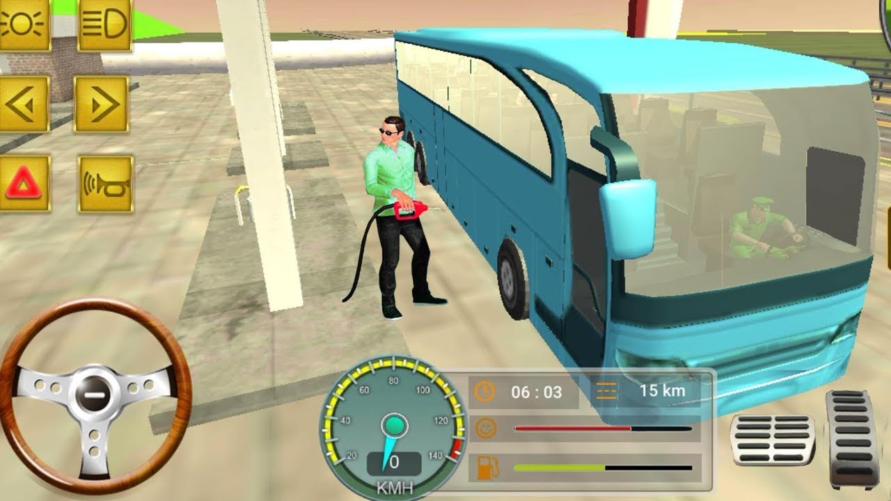 Permainan Mobil Mobilan Bus Simulator Mengisi BBM - Android GamePlay ...