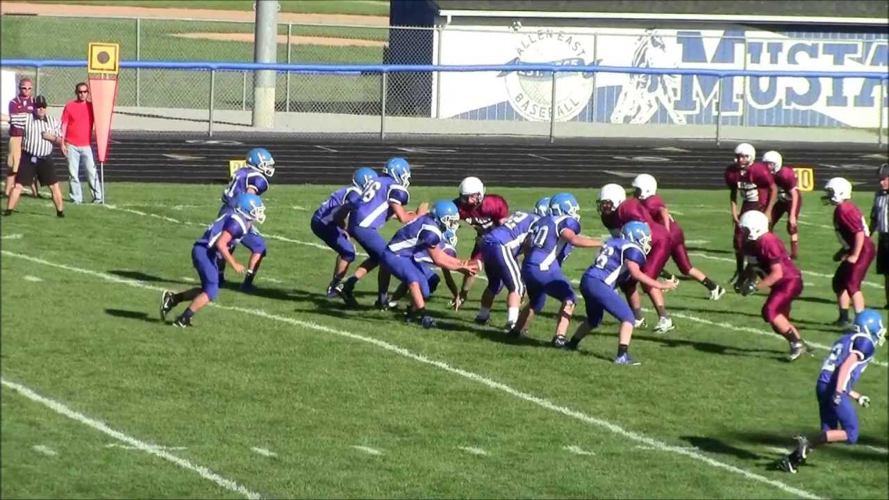Allen East Mustangs vs Paulding - Jr High - Acrobatic TD Catch - YouTube