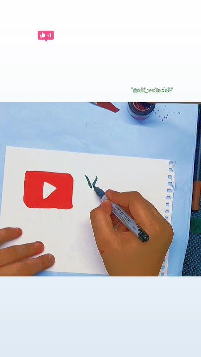 How To Draw "YouTube" logo || Lettering YouTube logo 🗓️ #youtubeshorts ...